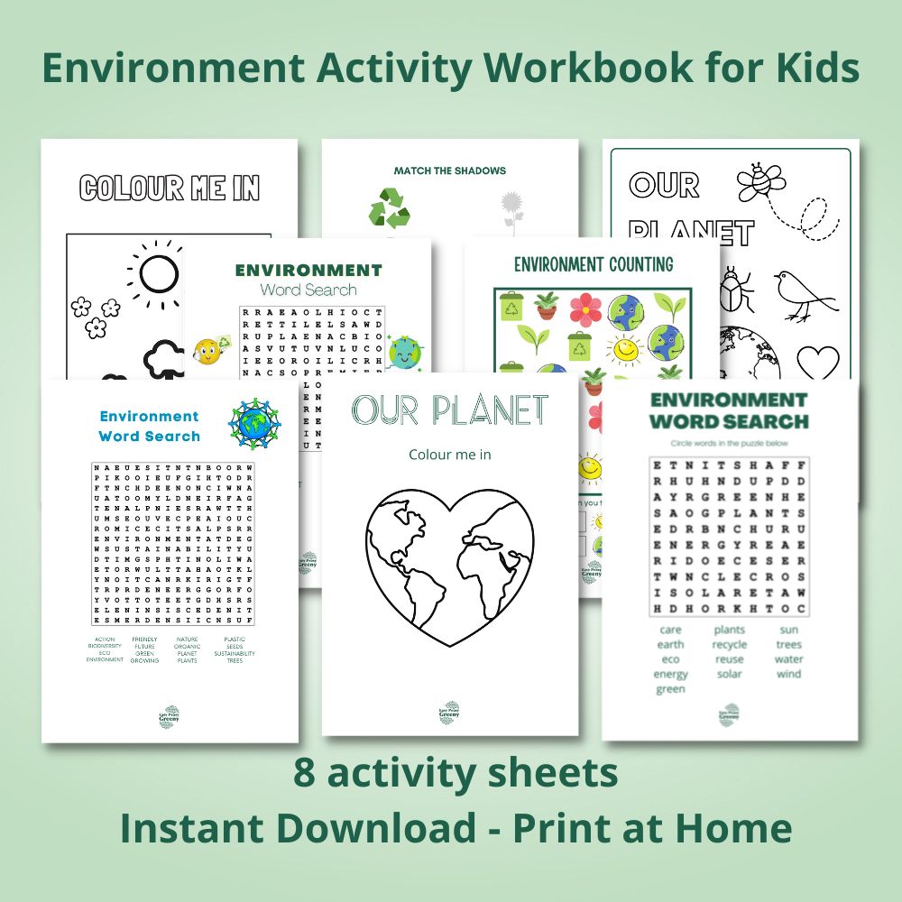 Environment Activity Pack For Kids – Instant Download - Easy Peasy Greeny