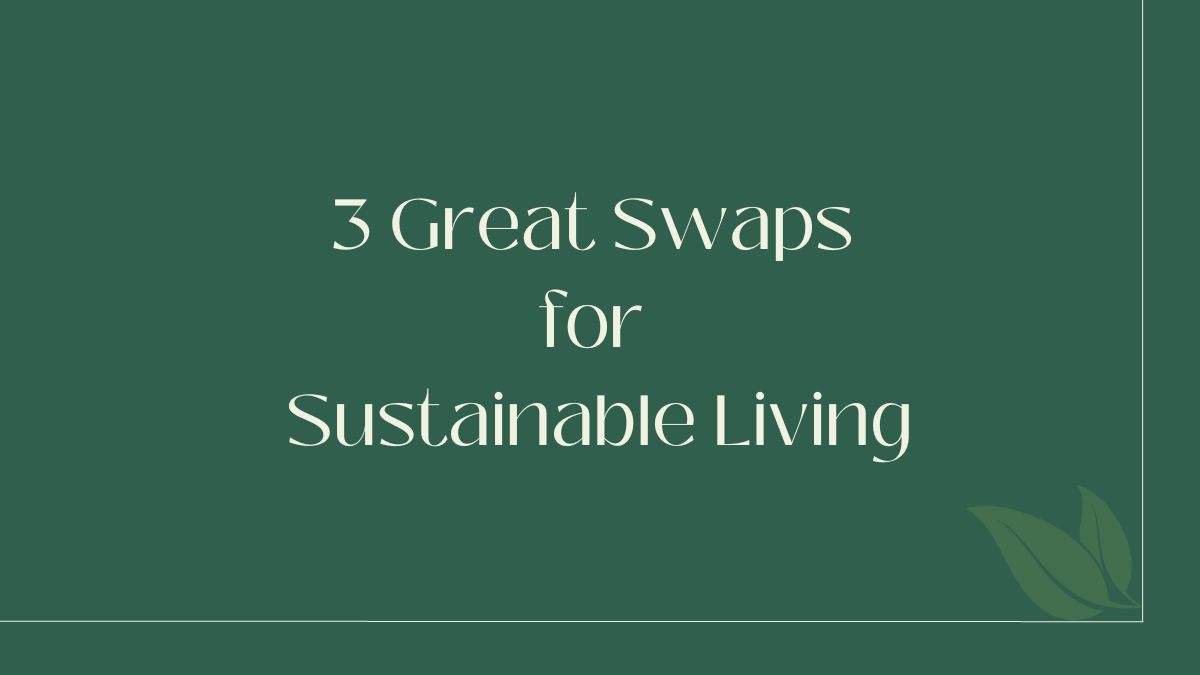3 Great Swaps for Sustainable Living - Easy Peasy Greeny